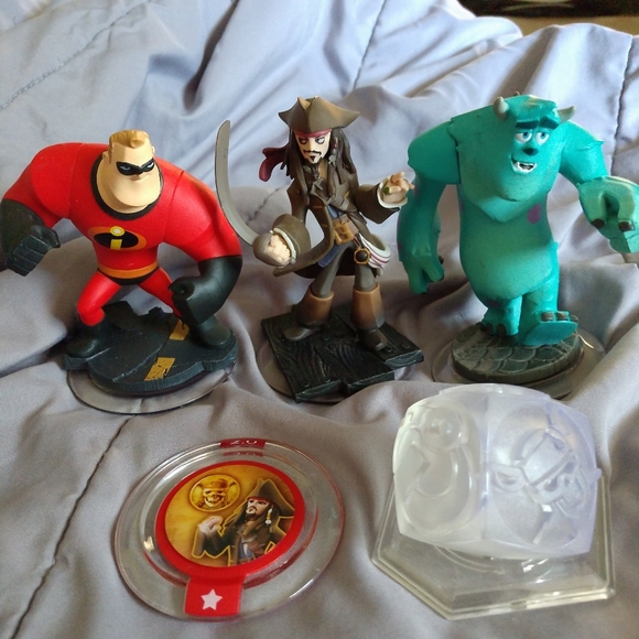Disney | Toys | Disney Infinity Captain Jack Sparrow Sully Mr ...